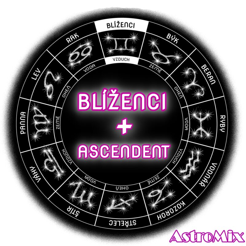 Blíženci a Ascendent - AstroMix - OSOBNÍ HOROSKOPY